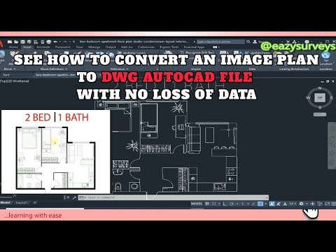 How to convert image to #dwg file on #autocad2021|| #image2cad