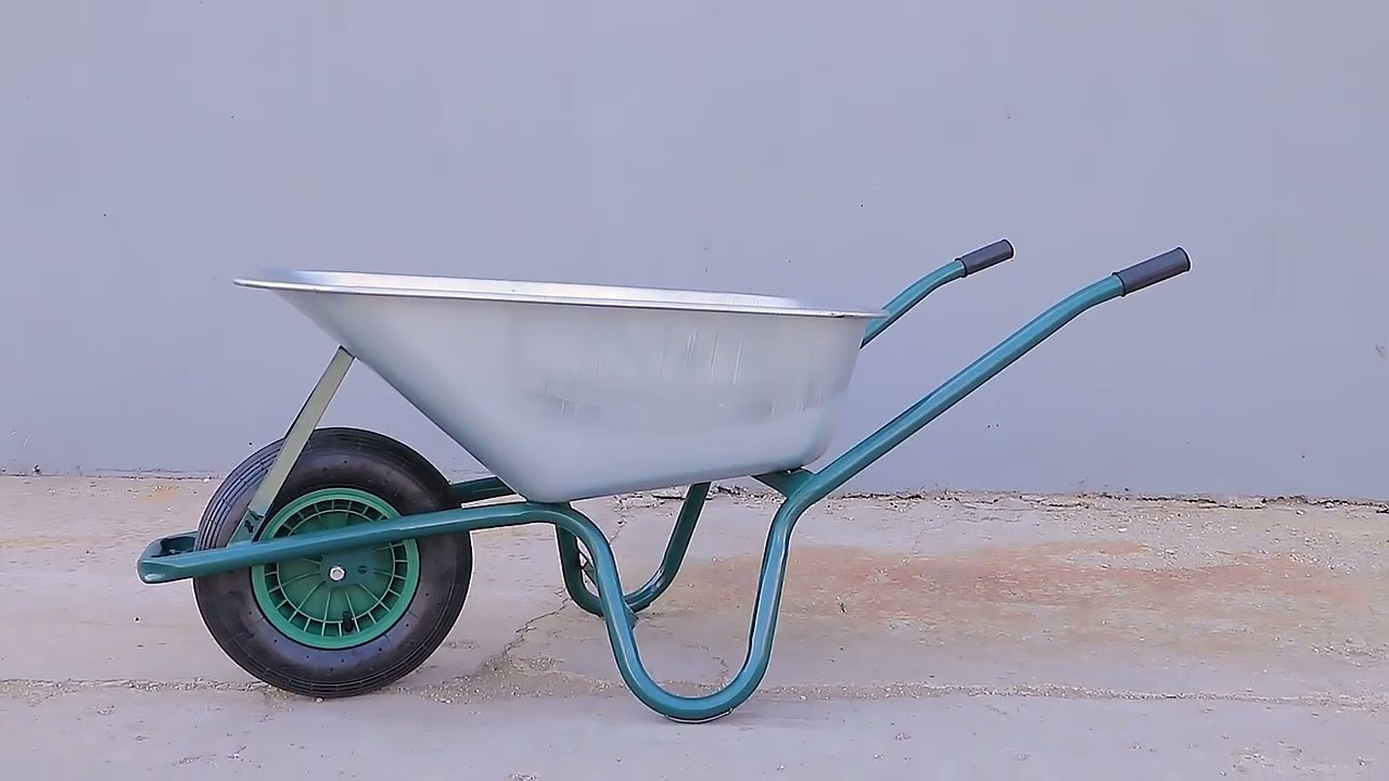 Heavy Duty Industrial Construction Wheel Barrow with Pneumatic Wheel Garden Wheelbarrow