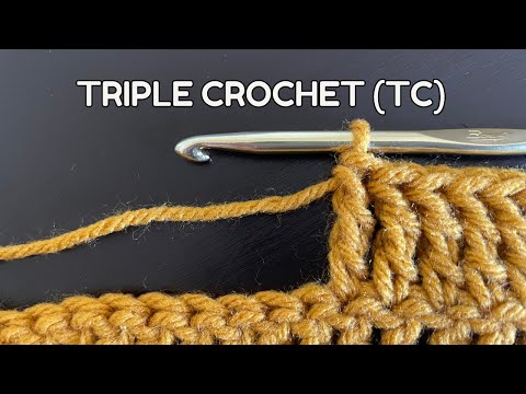 Triple crochet (tc) for beginners | How to stitch and turn