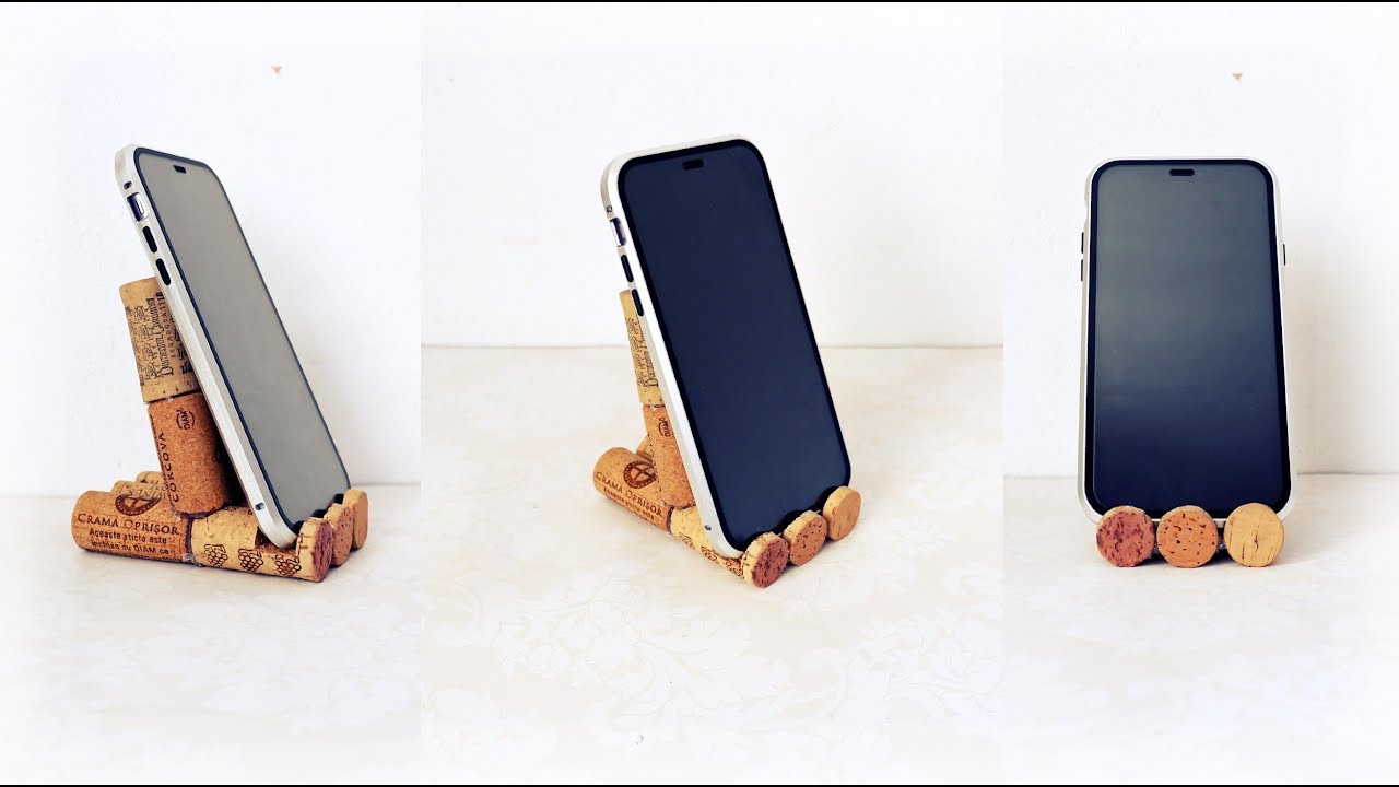 DIY - Cork Mobile Holder | Wine Cork Ideas and Crafts | Phone Stand | Maison Zizou