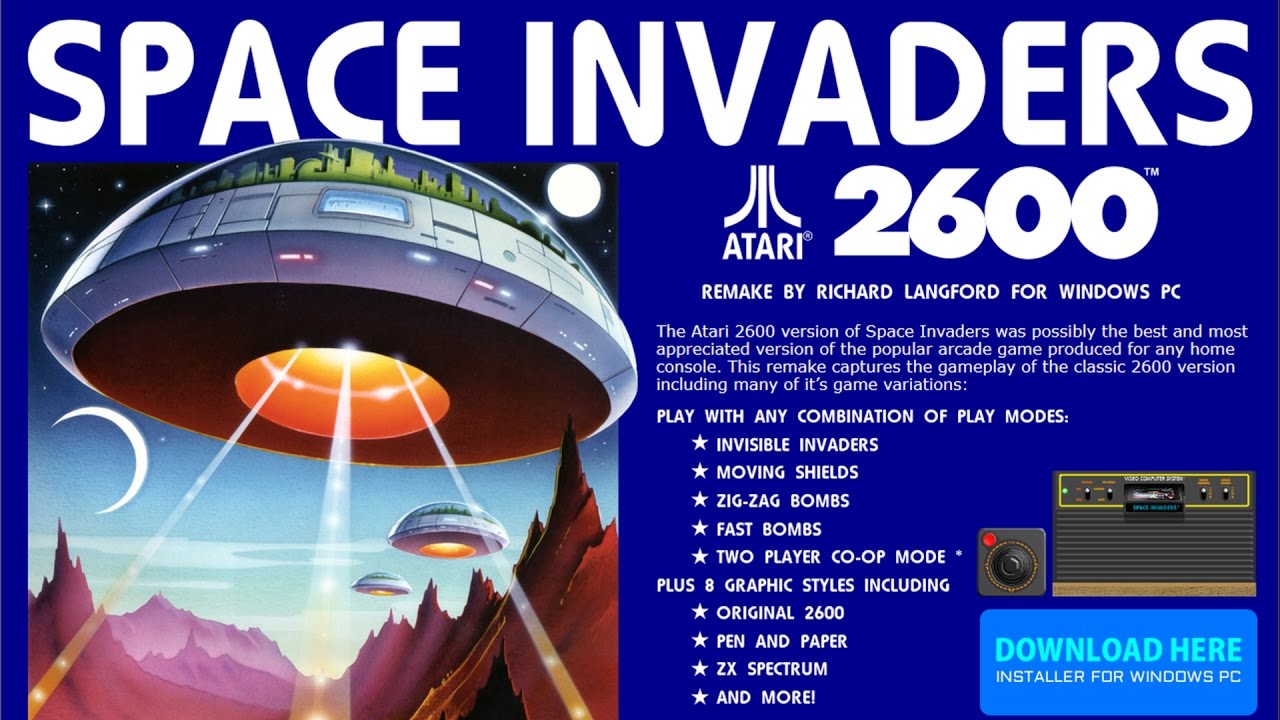 2600 Space Invaders Remake by Langford Productions!