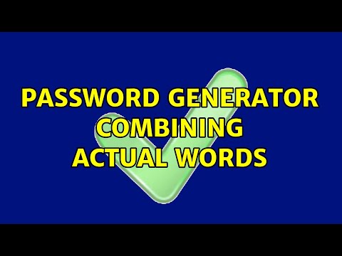 Ubuntu: Password generator combining actual words (4 Solutions!!)