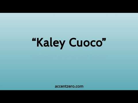 Pronounce "Kaley Cuoco" - South Korean accent vs. native U.S.