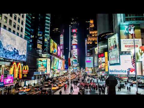 New York Time Square New York Time lapse. Night shot