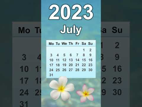 July 2023 Calendar