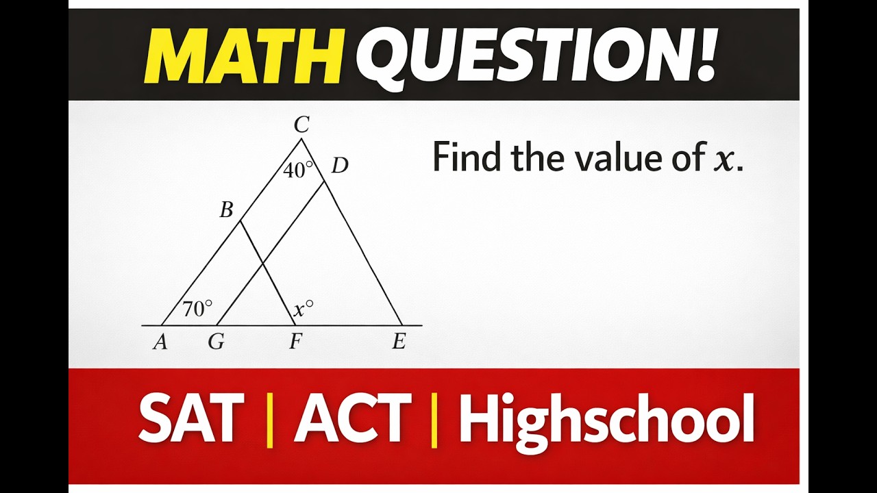 MIND-BLOWING SAT ACT Highschool Maths Problem Tricks Revealed! Test Prep Math