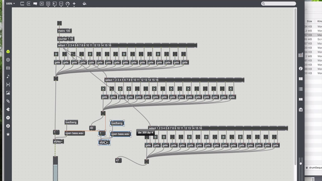 Max 7 Tutorials: 7.1 Basic Drum Sequencer—making your own objects (abstractions)