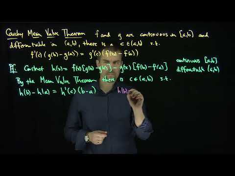 The Cauchy Mean Value Theorem