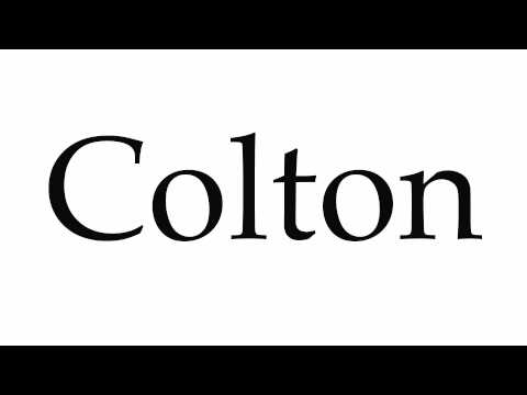 How to Pronounce Colton