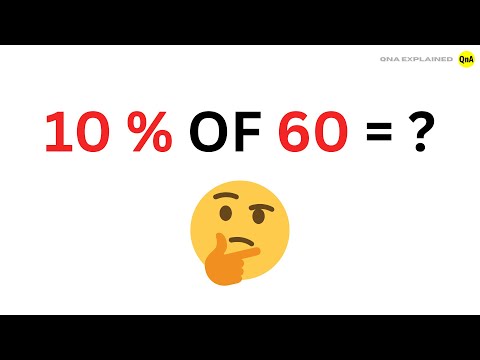 What is 10% of 60 ? || QnA Explained