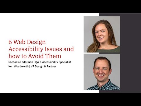 6 Web Design Accessibility Issues and how to Avoid Them