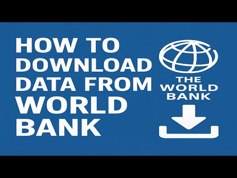 How to download data from World Bank | WDI | Data analysis | Econlytics
