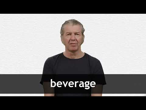 BEVERAGE - English pronunciations | Collins