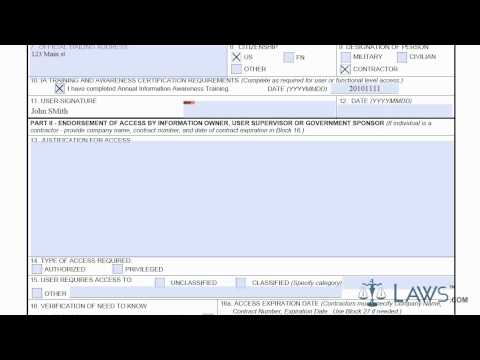 Learn How to Fill the DD 2875 Form System Authorization Access Request