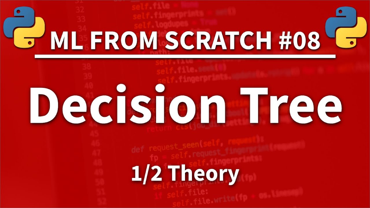 Decision Tree in Python Part 1/2 - Machine Learning From Scratch 08 - Python Tutorial