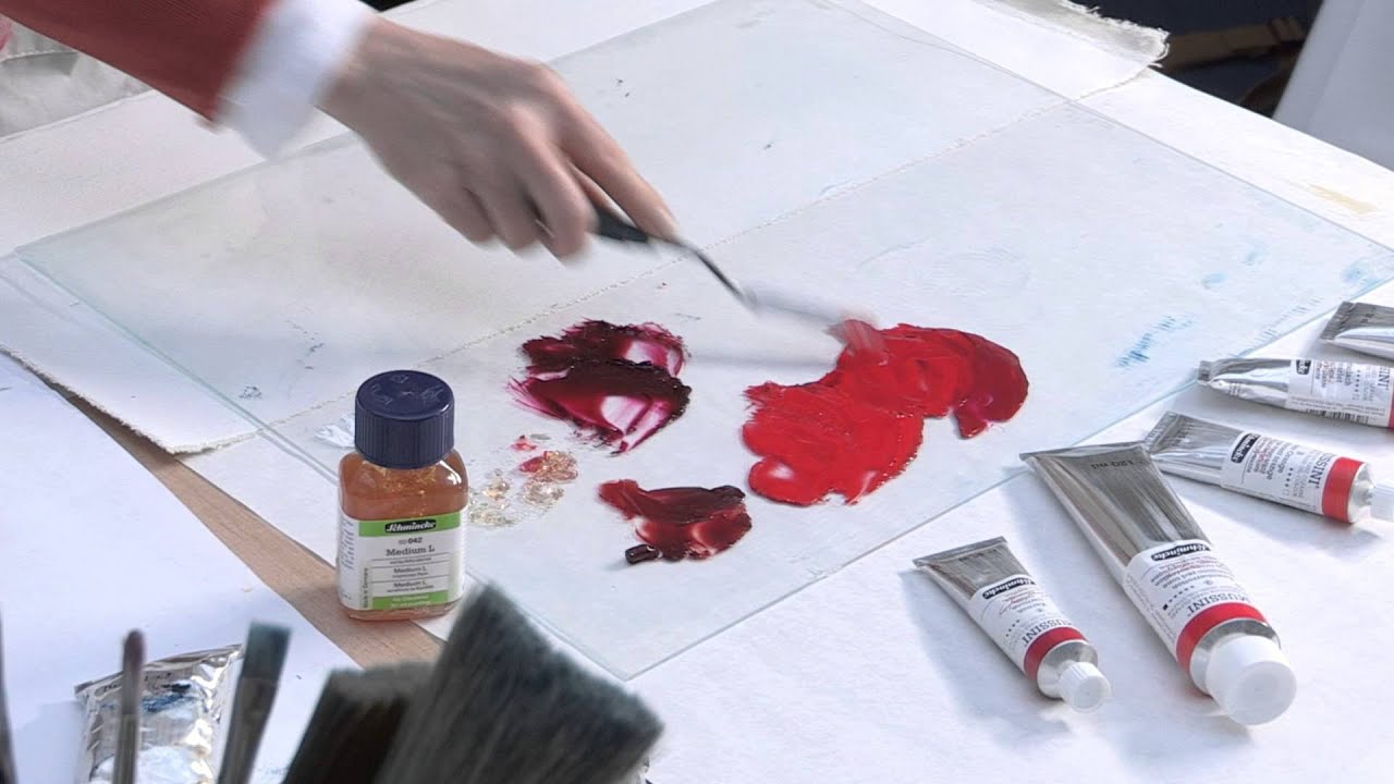 Schmincke MUSSINI Oil colours in Red (English)