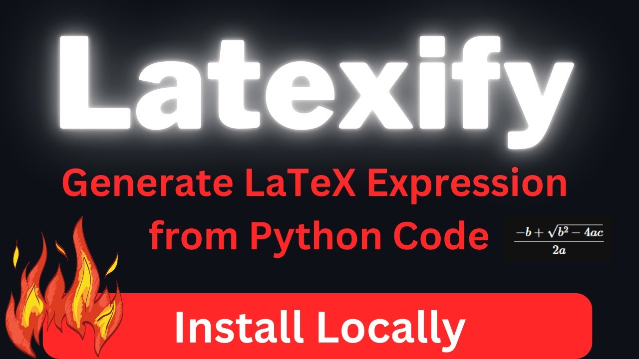Latexify - Generate LaTeX Expression from Python Code