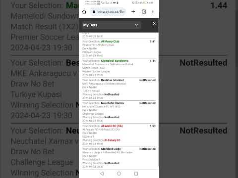 How To Win 1k On Betway Using Draw No Bet Market #football #sportsbetting #bet