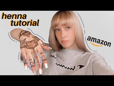 Trying A Cheap Henna From Amazon Prime! Does It Work!? Henna tutorial