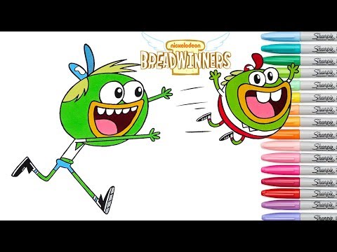 Breadwinners Coloring Book Pages Nickelodeon Rainbow Splash – Michele ...