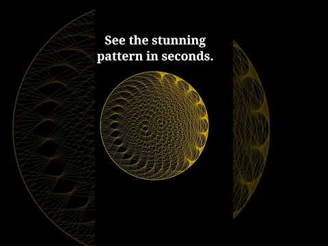 750 Lines | Digital String Art | Desmos Art #shorts