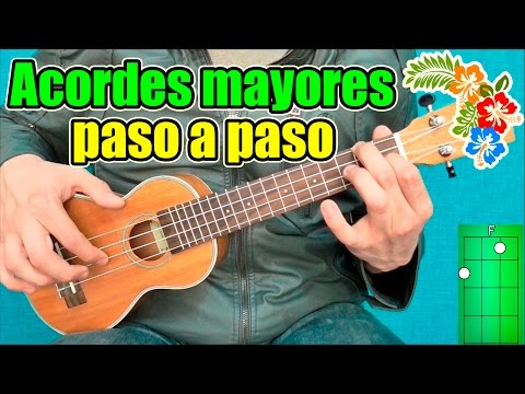 Curso completo ukulele: Ejercicios con todos los ACORDES MAYORES -  De Do mayor [C] a Si mayor [B]