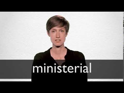 How to pronounce MINISTERIAL in British English