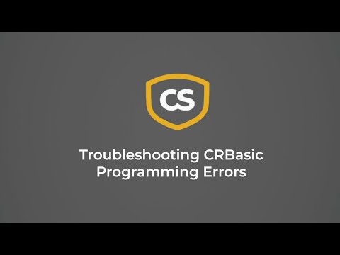 Common CRBasic Errors and How to Fix Them
