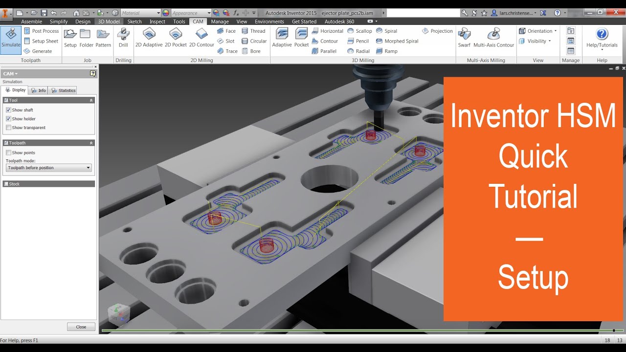 Inventor HSM — Quick Tutorial on Setup