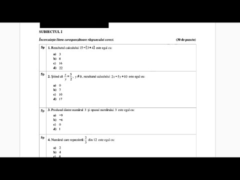 Rezolvarea subiectului de Evaluare Nationala 2023 - Matematica