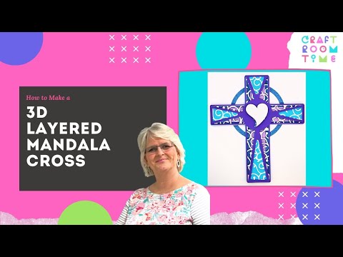 How to Make 3D Layered Mandala Cross with Free SVG