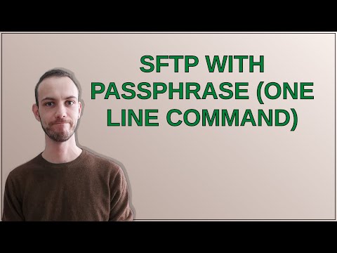 SFTP with passphrase (one line command)