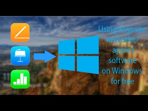 Using Keynote and other apple's softwares for free in Windows 7,8 and 10