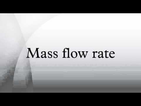Mass flow rate