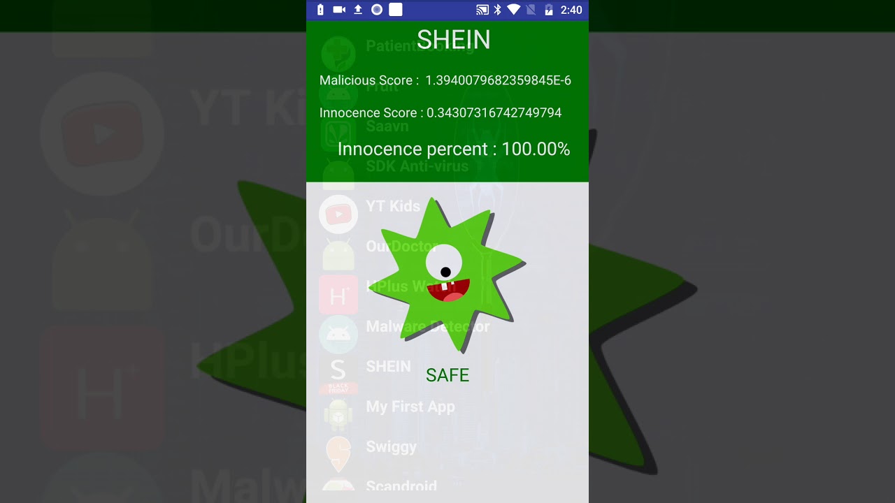 Malware Detector Android Project