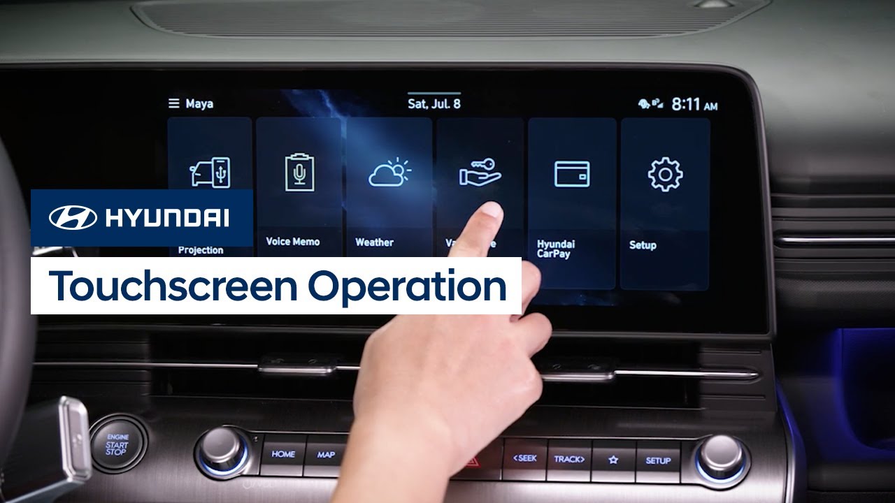Touchscreen Operation | Hyundai