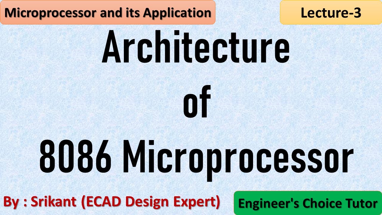 Architecture of 8086 microprocessor | Microprocessor and its applications