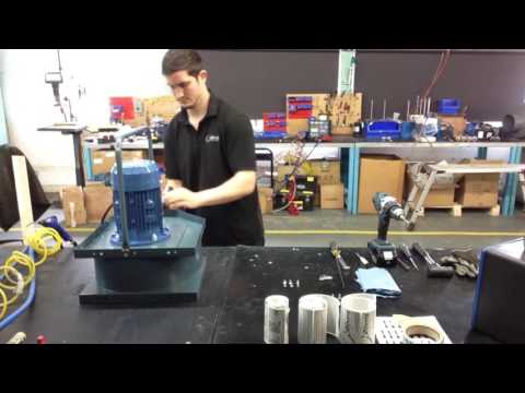 How to assemble a steel grain store fan