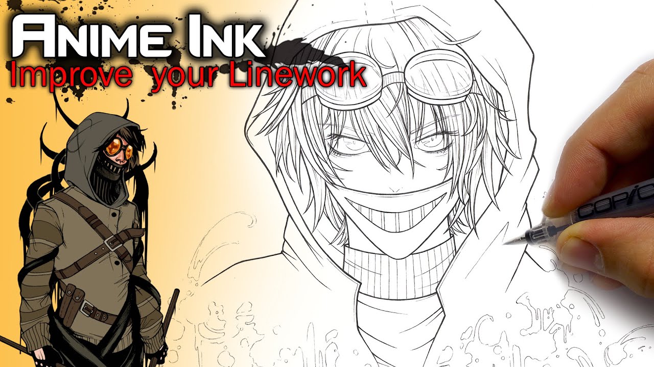 Ticci Toby - Creepypasta Drawing (Inking)