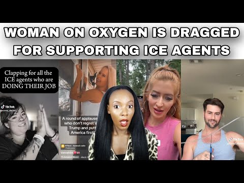 People Dr@g Woman On Oxygen For Clapping For ICE Agents & Shading Immigrants That Are Being Deported