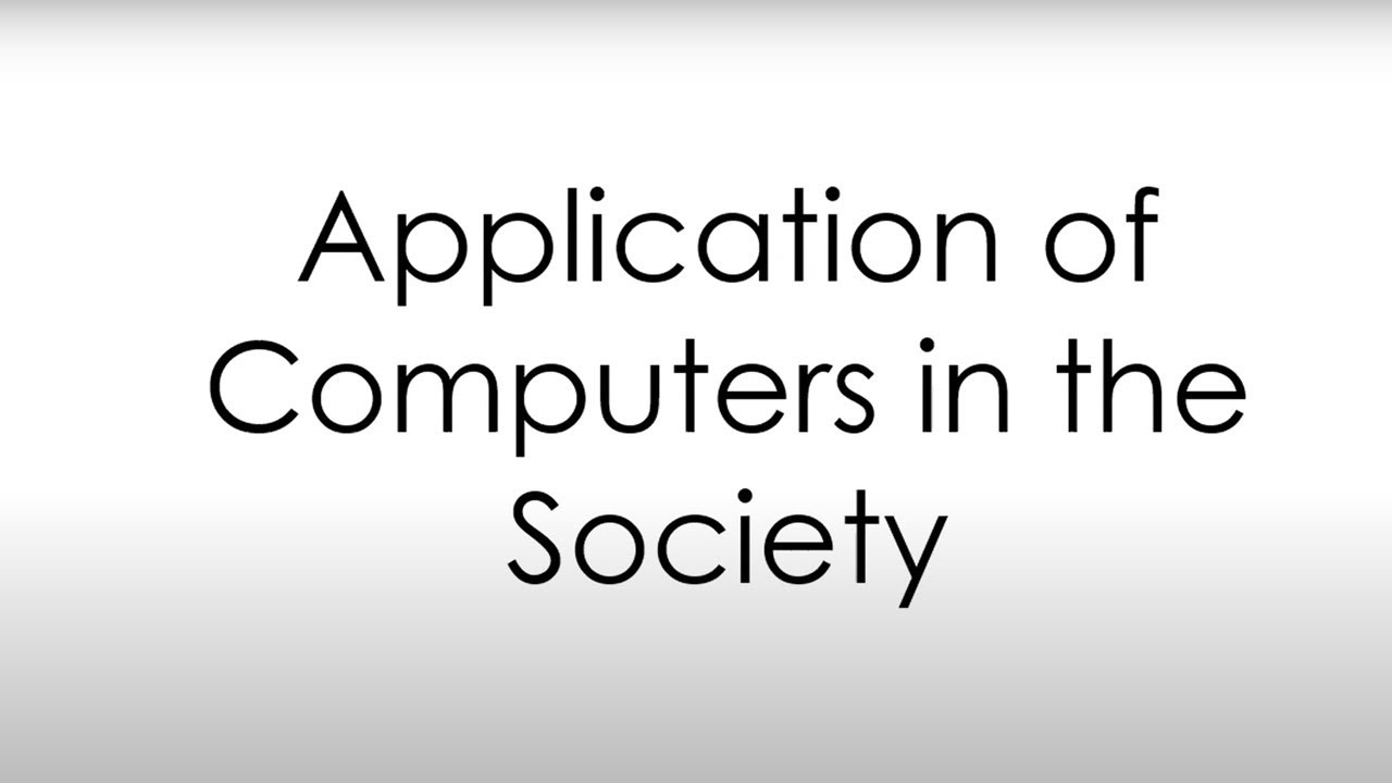 Computer in the Society