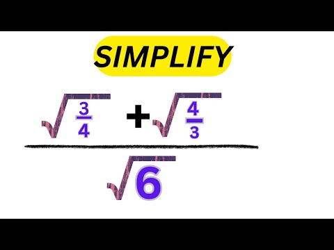 How To Simplify Fractions With Square Roots #squareroot #maths #math #mathematics