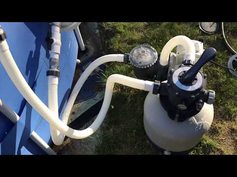 Polygroup Summer Waves Pool Upgrade to Intex Sand filter with unboxing.