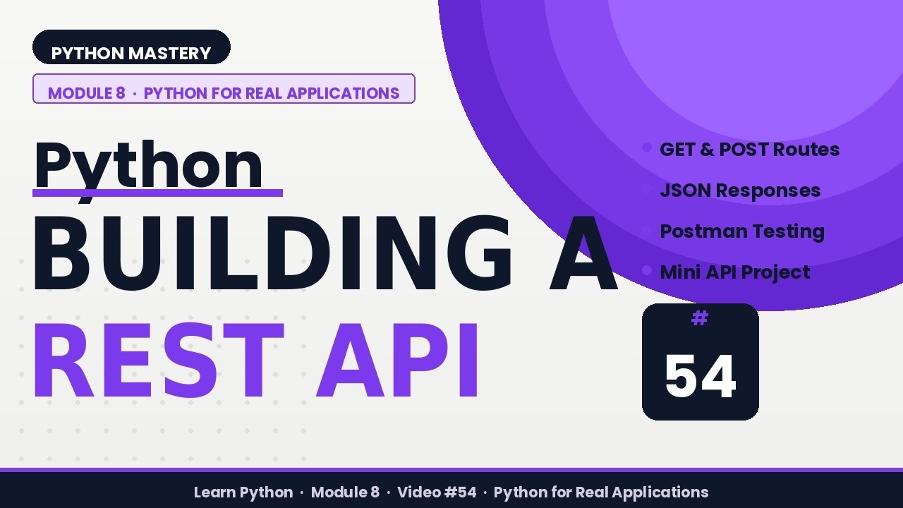 Build REST API Using Python | Flask API Tutorial for Beginners | HNM Technologies