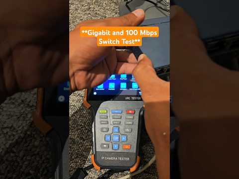 Gigabit and 100 Mbps switches tester network 💻🌐 #Tech #Networking