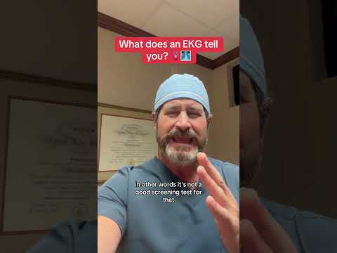 What does an EKG tell you?? #doctor #surgeon #hearthealth #heartdoctor #ekg #fyp