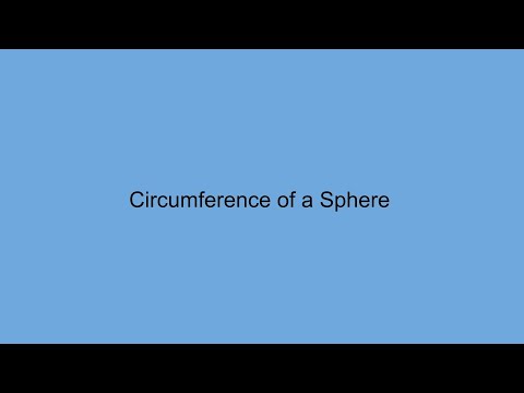 Circumference of a Sphere