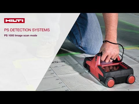 HOW TO use the Image Scan mode in Hilti PS 1000 X-Scan Concrete Scanner