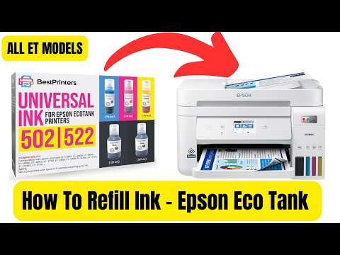 How To Fill Ink Tanks on ANY Epson Eco Tank ET Printer [Step-By-Step Tutorial]