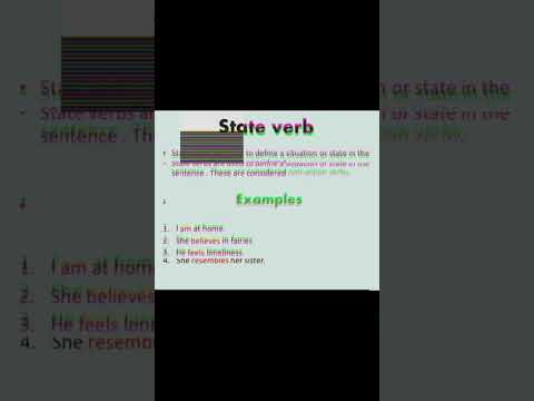 State Verbs